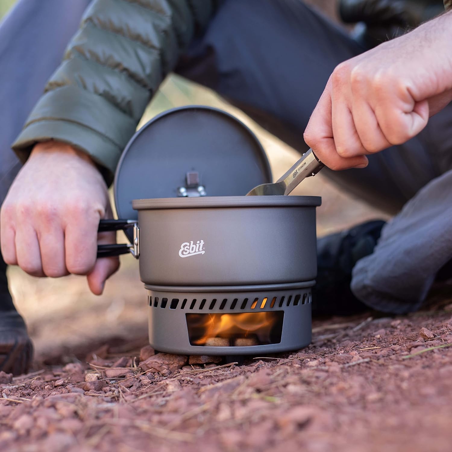 Esbit Solid Fuel · For Outdoors and on the Go